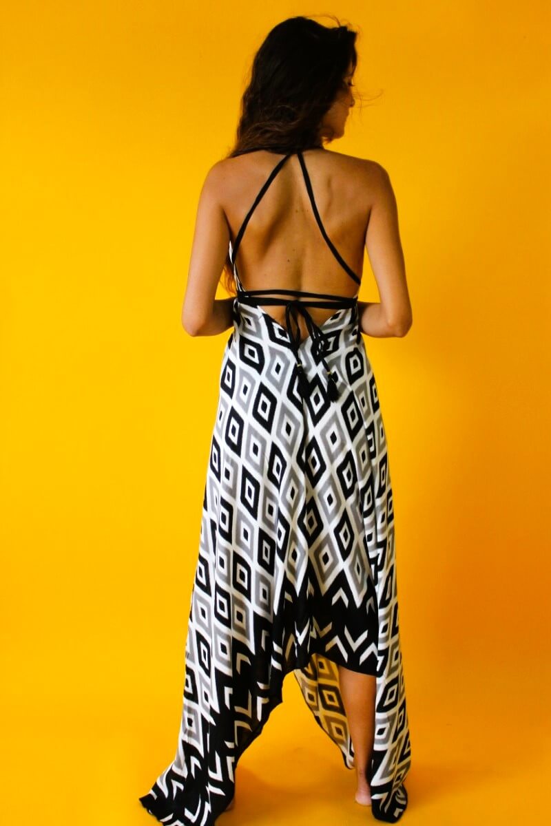 HDR-504 Rayon Long Dress — Cosmosyr